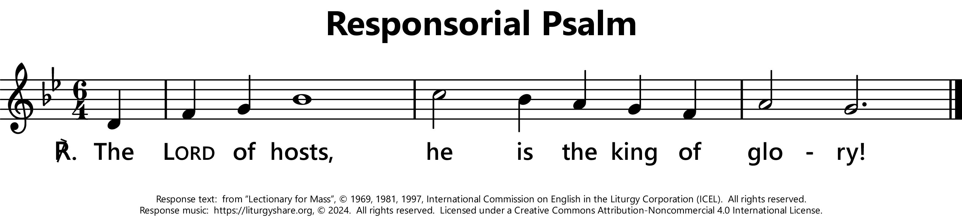 The Presentation of the Lord: Responsorial Psalm